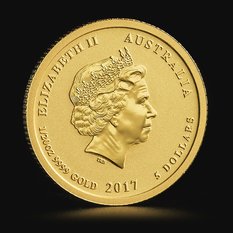 1/20 oz Australsk Guld Lunar Hanens År 2017 | Tavex