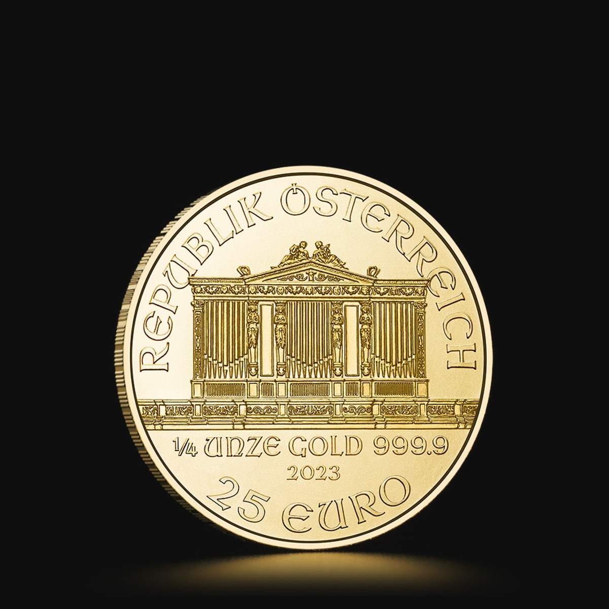 1/4 oz Austrian Philharmonic gold coin | Tavex