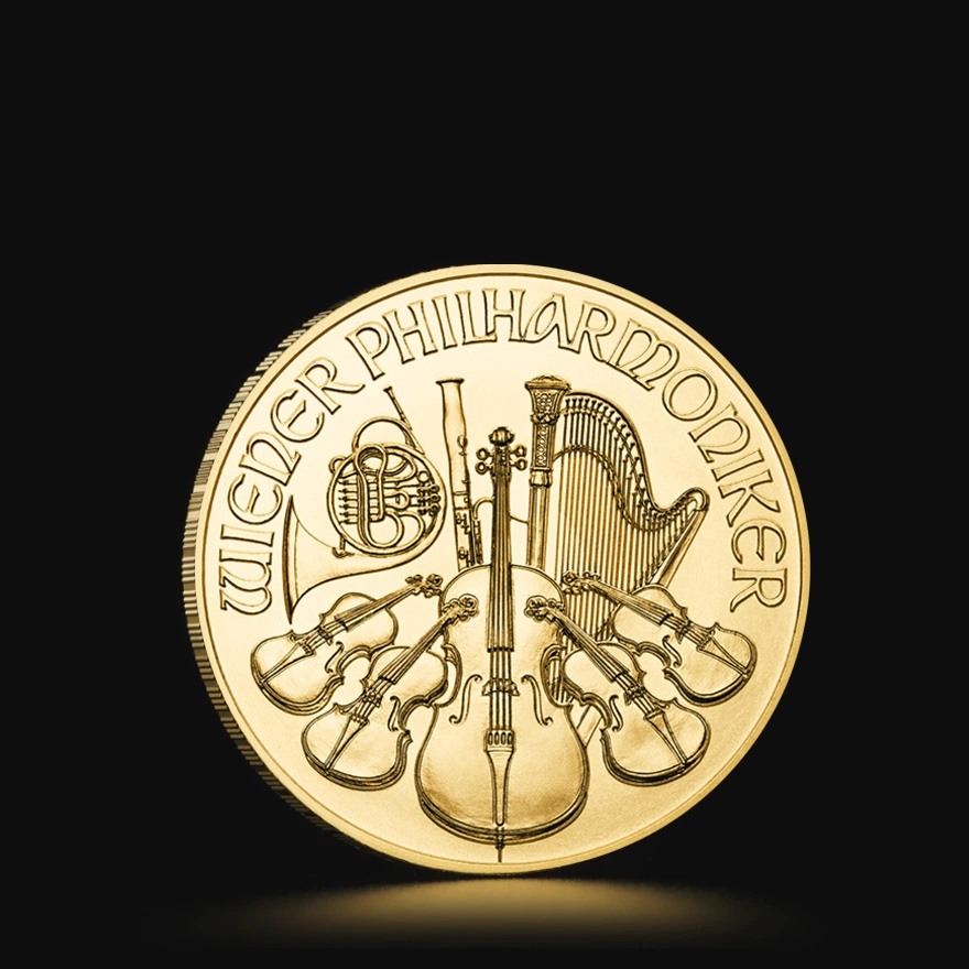 1/4 oz Austrian Philharmonic gold coin | Tavex