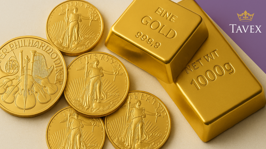 Fordele og ulemper ved at købe guldmønter vs. guldbarrer | Tavex
